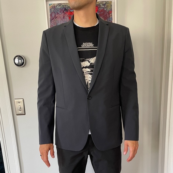 Theory | Suits & Blazers | Dark Grey Theory Blazer | Poshmark
